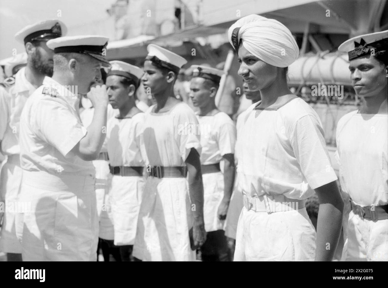 Admiral Sir Bruce Fraser, Commander in Chief of the Eastern Fleet ...