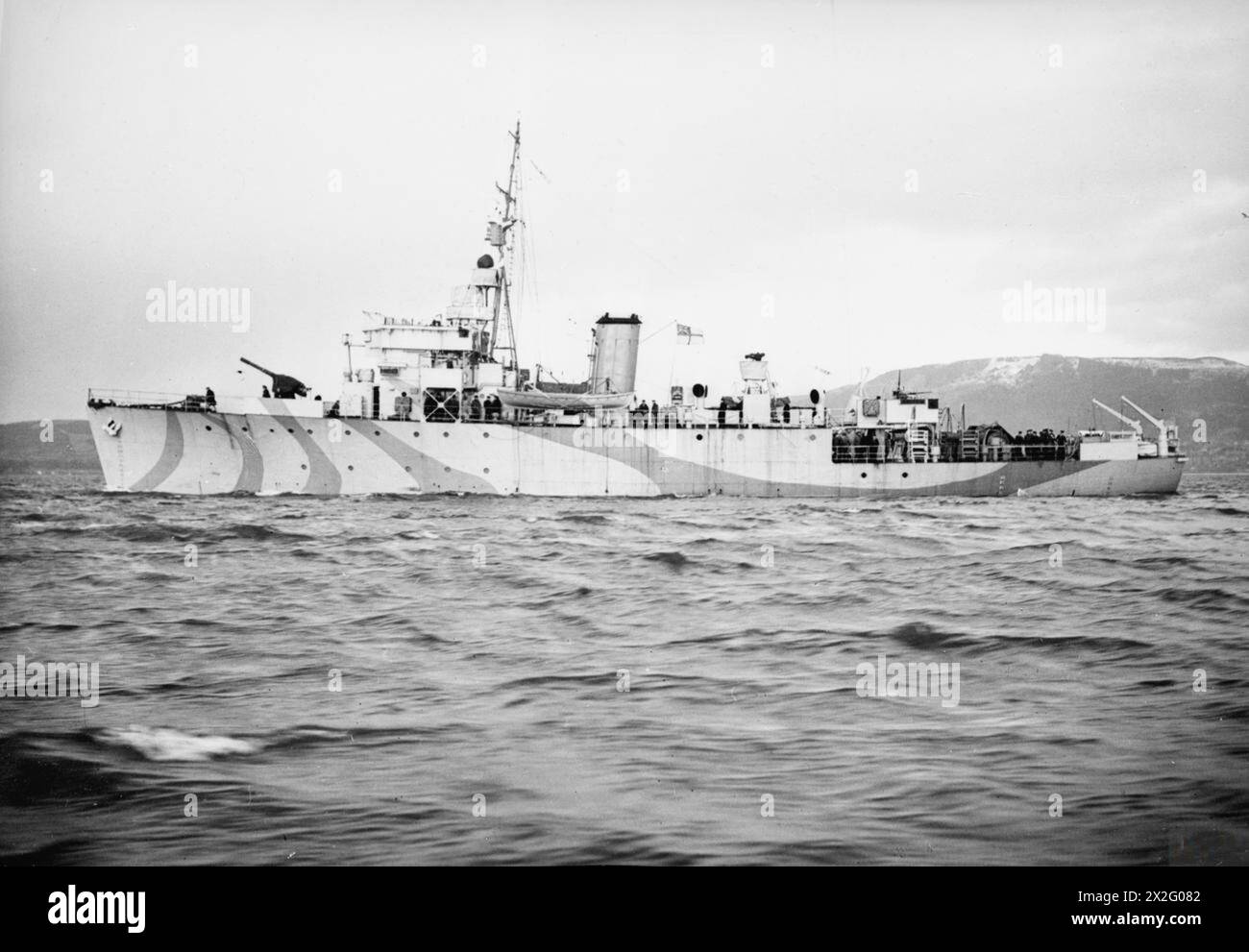 HMS Mutine, an Algerine class minesweeper, has been adopted by the ...