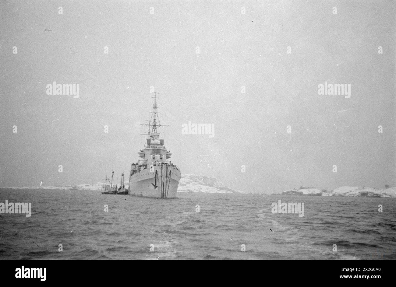 LOFOTEN OPERATIONS. DECEMBER 1941, ON BOARD ONE OF HM WARSHIPS TAKING ...