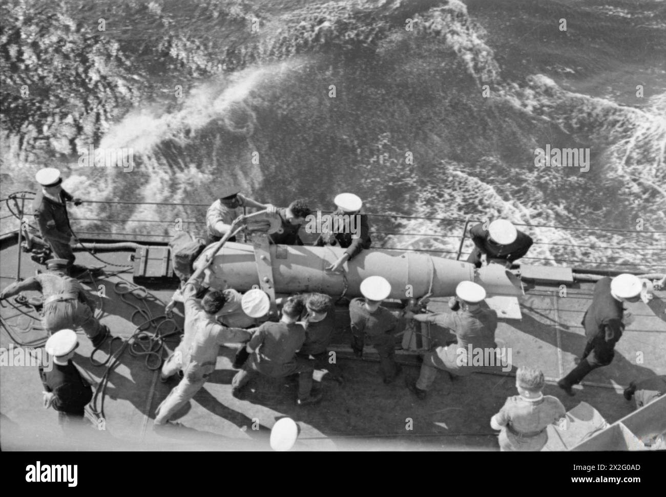 DURING AN ATTACK ON A BRITISH CONVOY WHICH WAS ESCORTED BY WARSHIPS IN THE SICILIAN CHANNEL ...