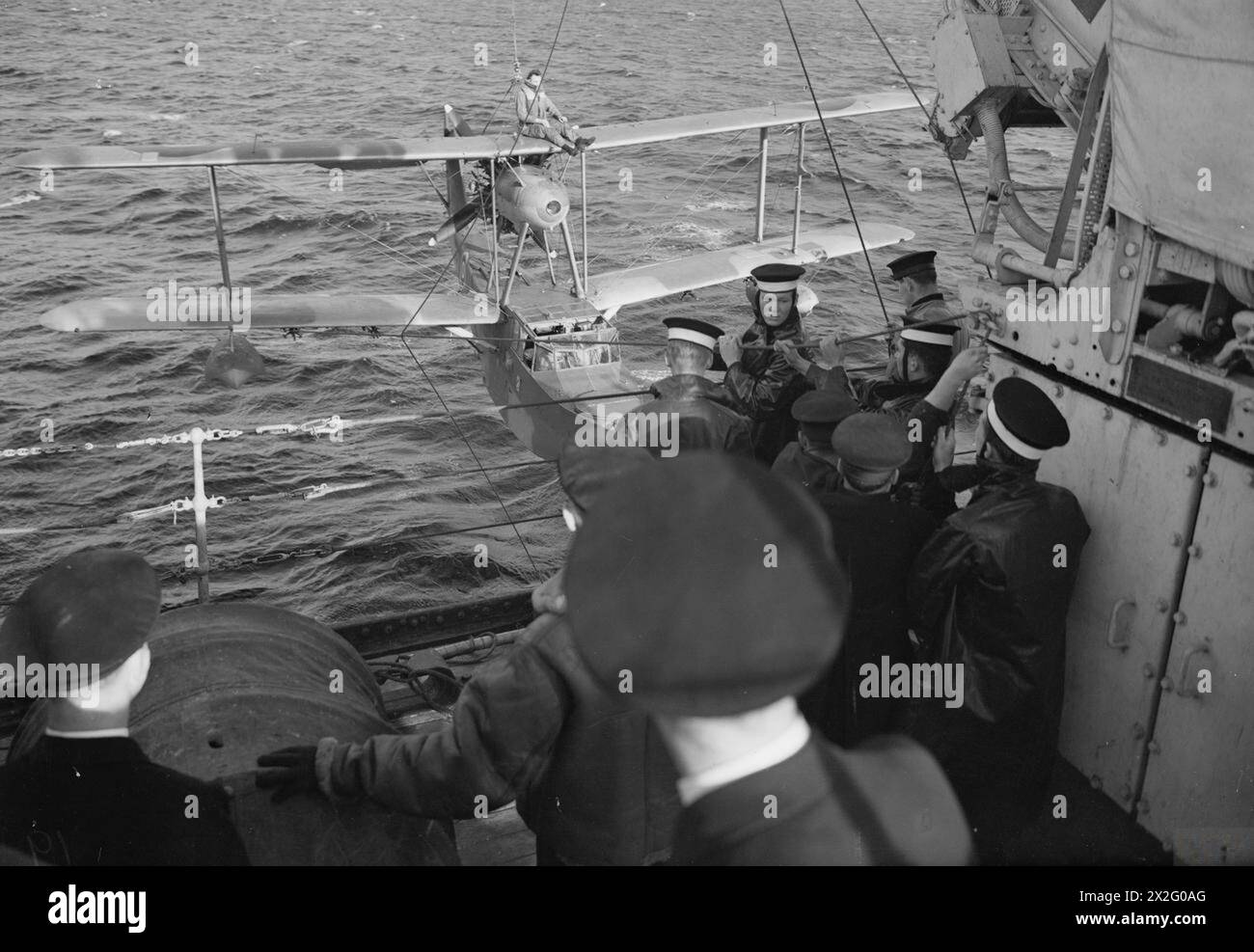 CATAPULT TRAINING FOR FLEET AIR ARM PILOTS. HMS PEGASUS, ORIGINALLY ...