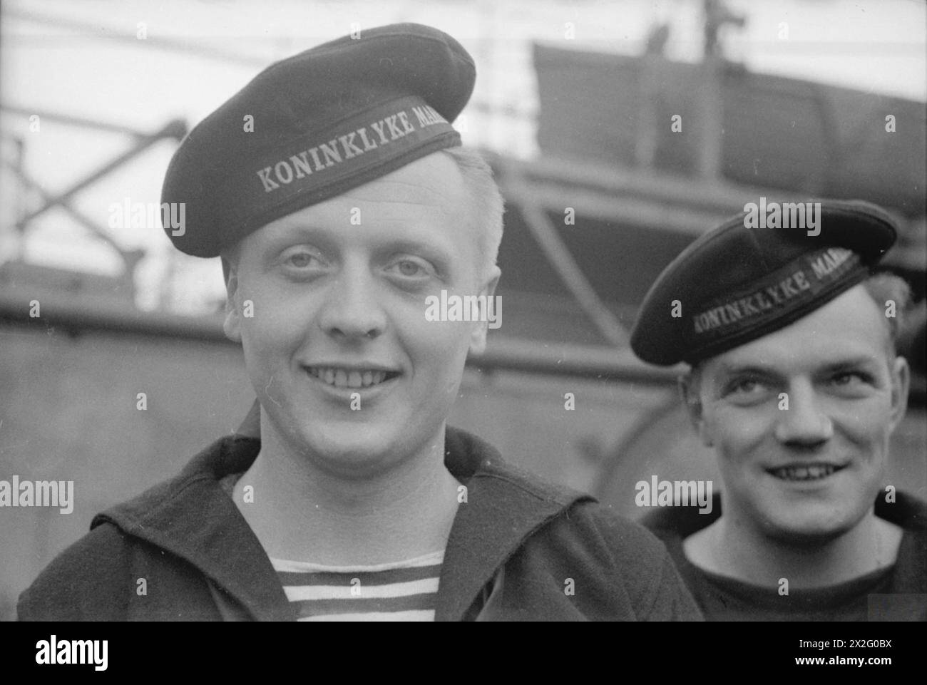 WITH THE ROYAL NETHERLANDS NAVY. 1940, OR 1941. ON BOARD A DUTCH ...