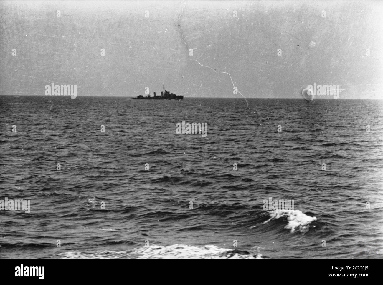 DURING AN ATTACK ON A BRITISH CONVOY WHICH WAS ESCORTED BY WARSHIPS IN ...