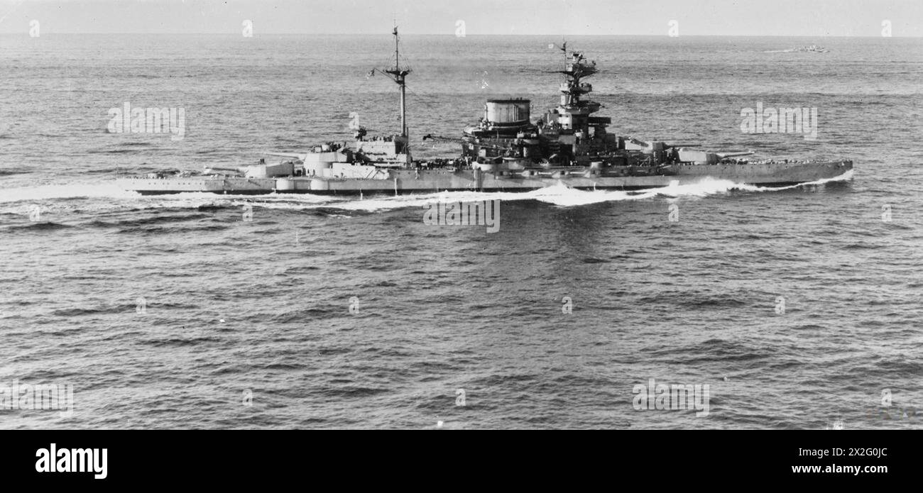 THE BRITISH FLEET ON WAR SERVICE. JANUARY 1942, AERIAL STILLS FROM RAF ...