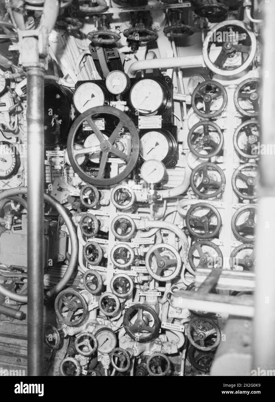 INTERIOR OF HM SUBMARINE GRAPH, CAPTURED GERMAN U-BOAT (U570). OCTOBER ...