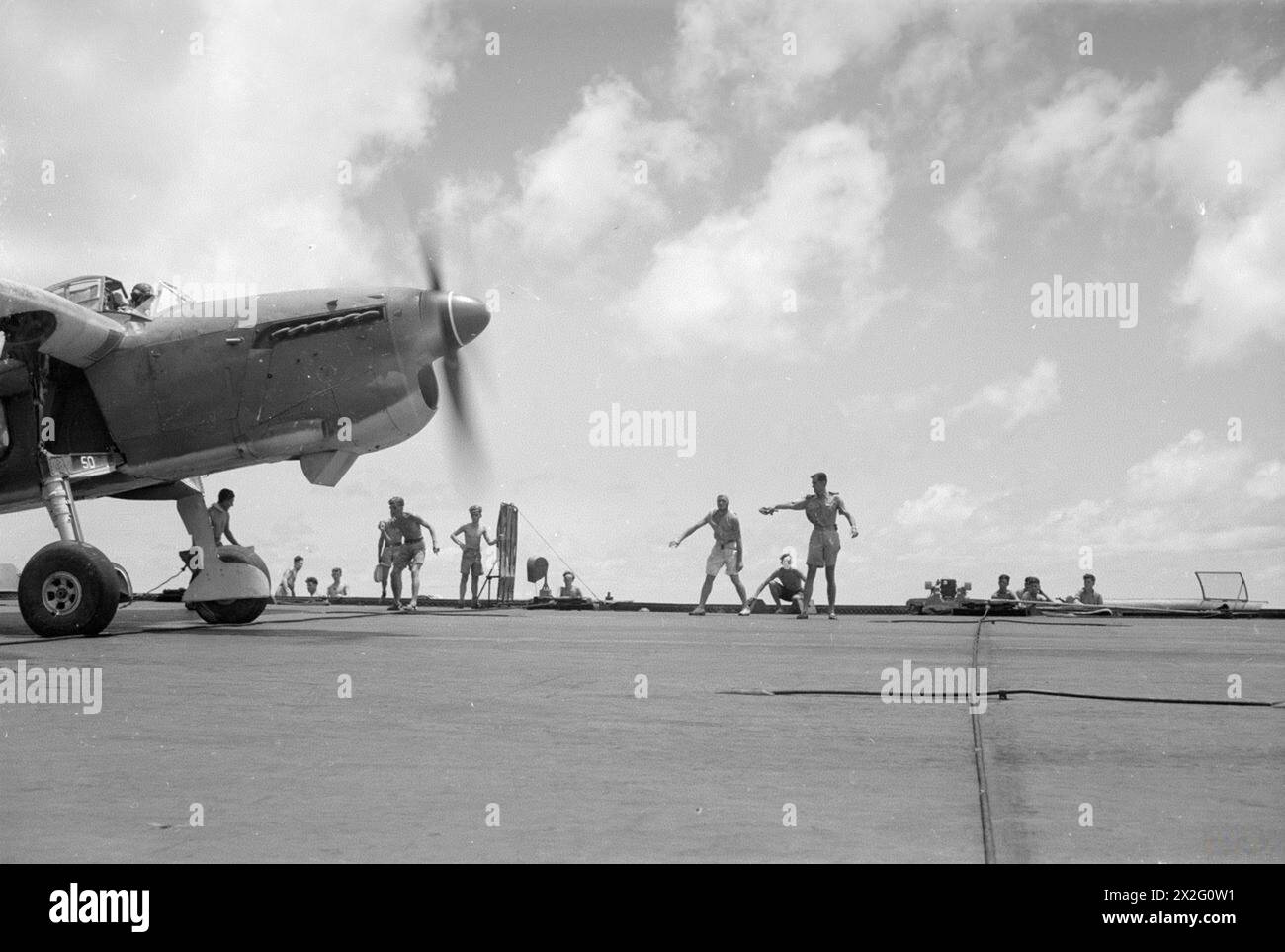 WITH THE EASTERN FLEET ON BOARD HMS INDOMITABLE, AUGUST 1944. - A ...