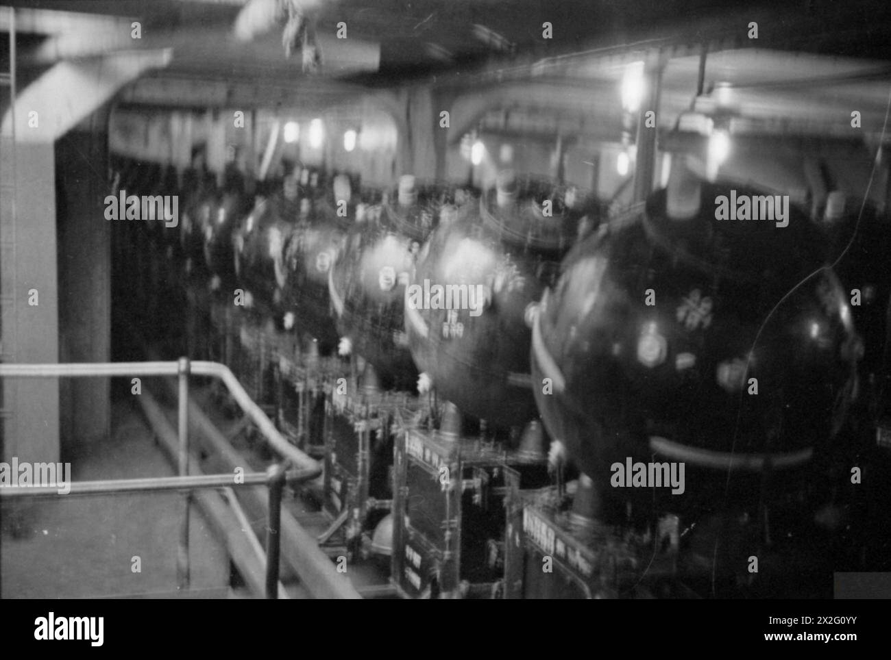 MINELAYING. 1942, ON BOARD A BRITISH MINELAYER, AT KYLE LOCHALSH. - A ...