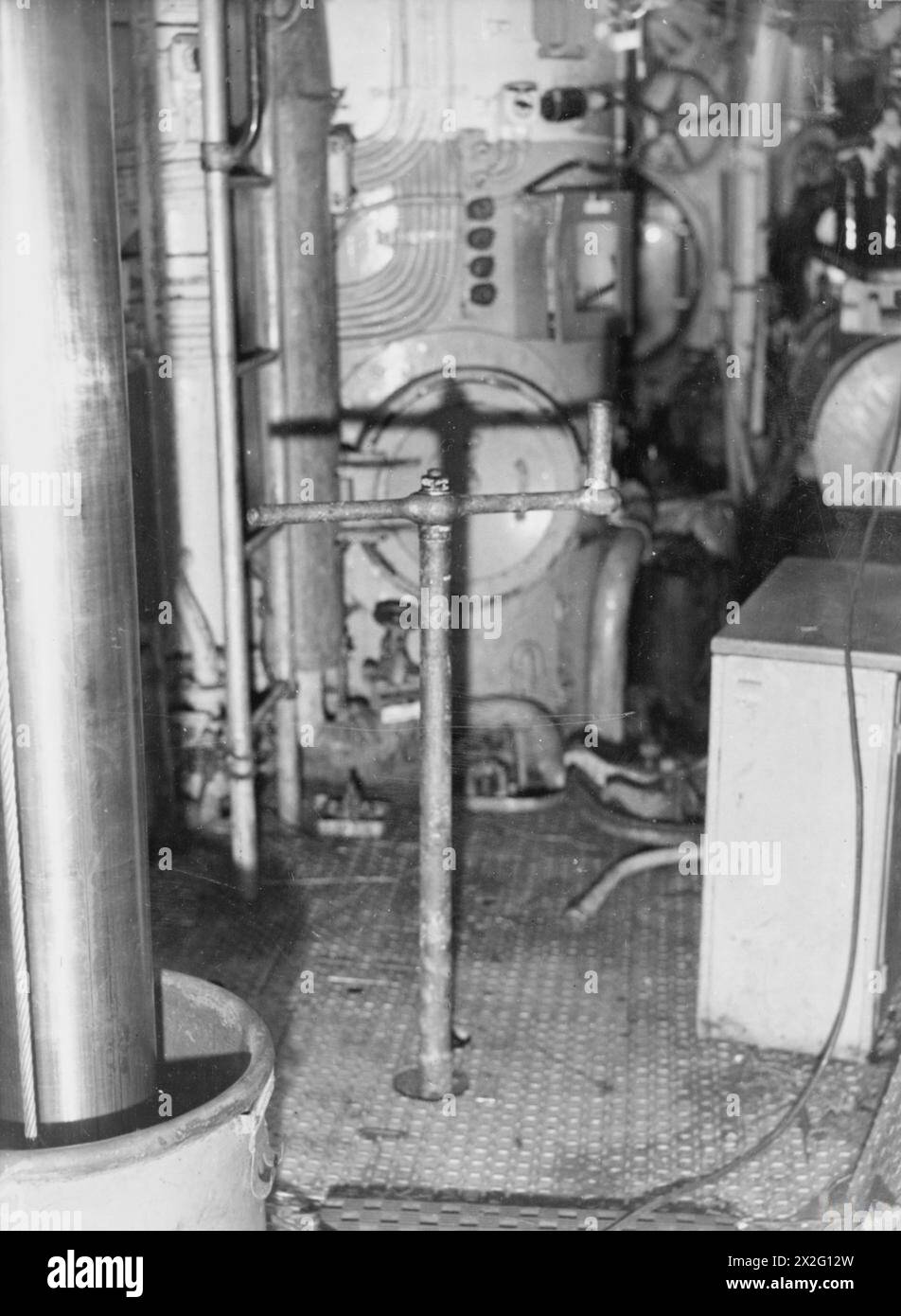 INTERIOR OF HM SUBMARINE GRAPH, CAPTURED GERMAN U-BOAT (U570). OCTOBER ...