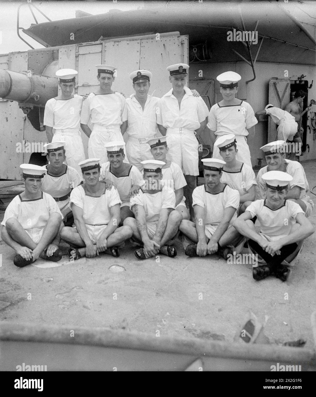 MEN OF THE DESTROYER HMS QUILLIAM, SERVING WITH THE EASTERN FLEET. 4 ...