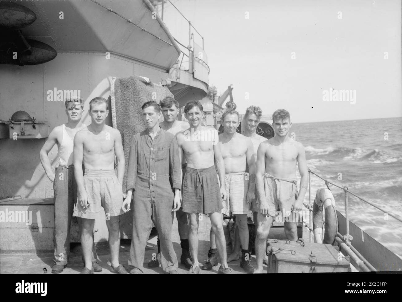 EASTERN FLEET DESTROYERMEN. 26 JULY 1944, ON BOARD HMS RACEHORSE ...