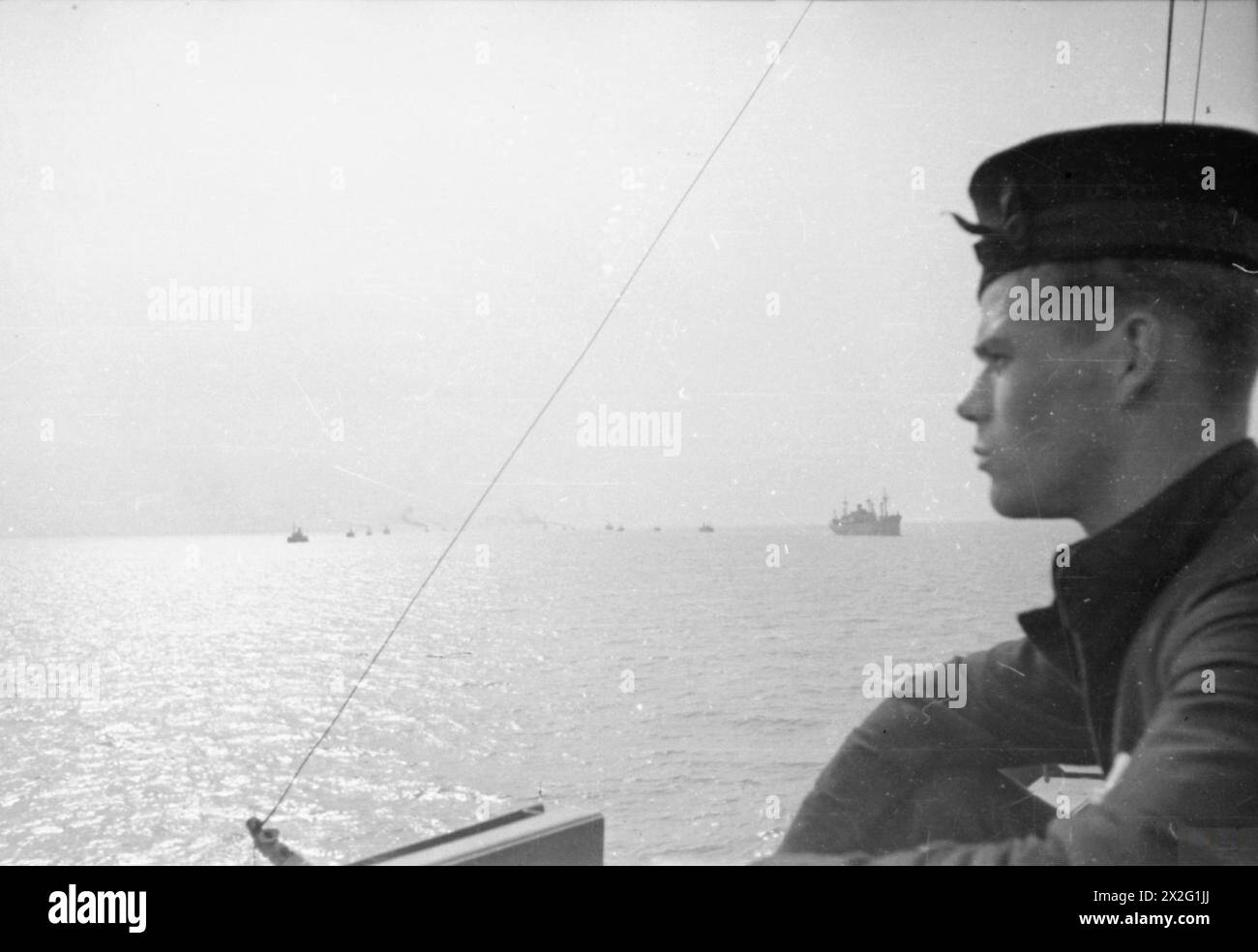 EAST COAST CONVOY. OCTOBER 1940, ON BOARD HMS WESTMINSTER, AN ESCORT ...