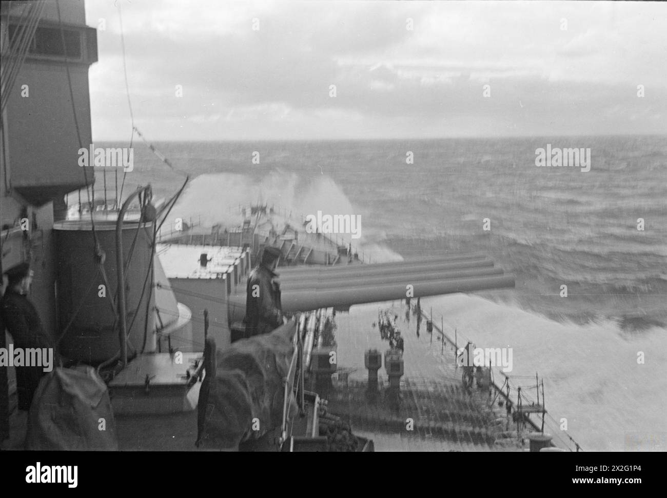 ON BOARD HMS KING GEORGE V ON HER WAY TO AMERICA WITH LORD HALIFAX IN ...