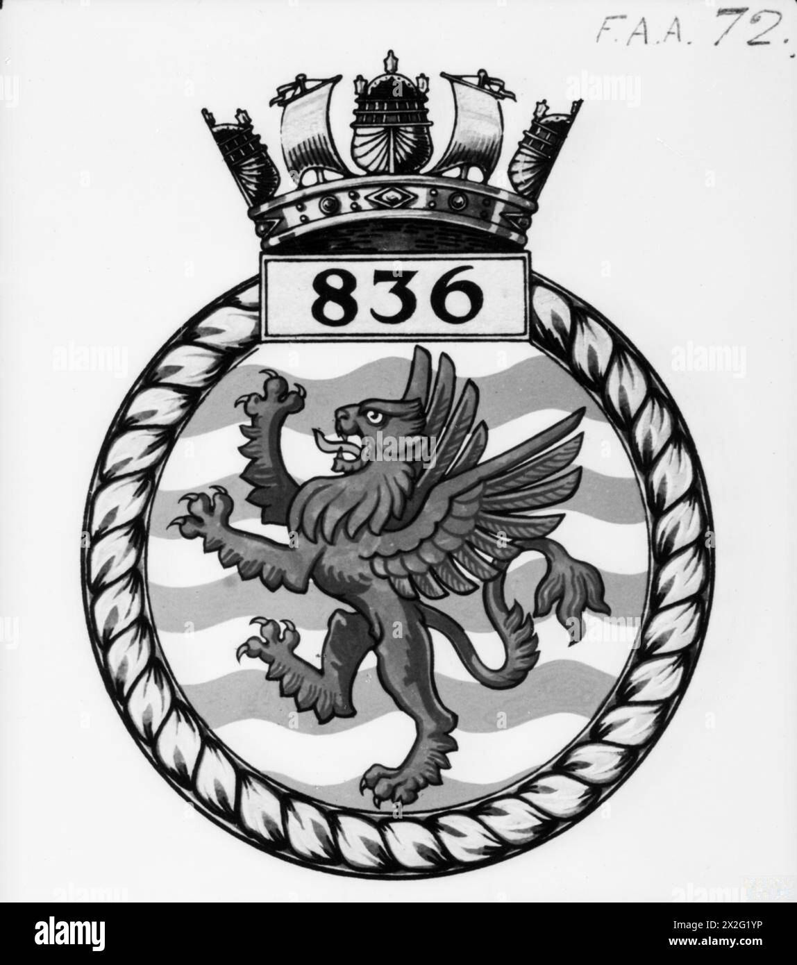 The official crest of 836 Squadron of the Fleet Air Arm in 1944 ...