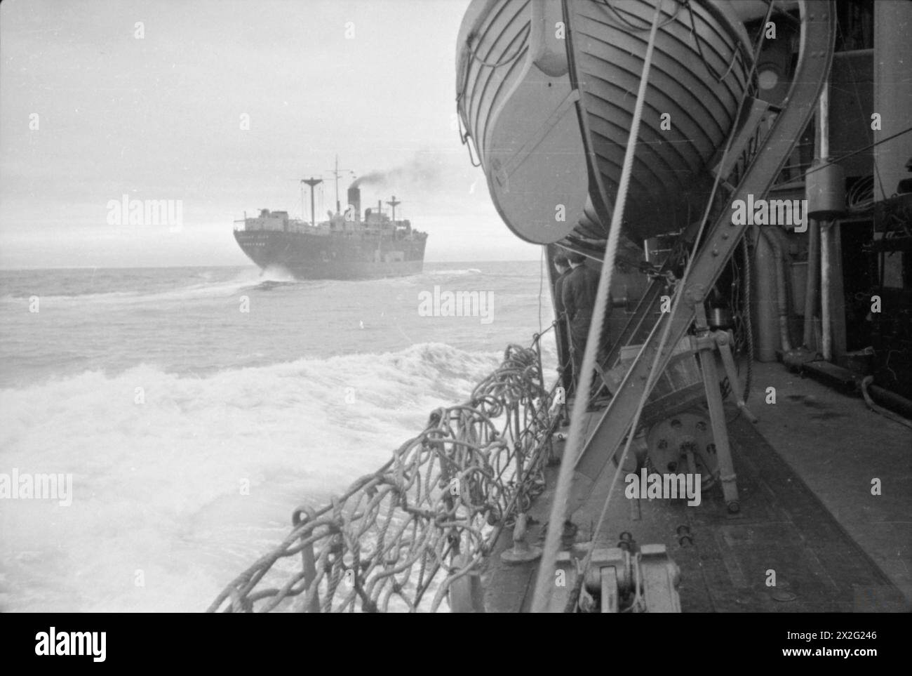 EAST COAST CONVOY. OCTOBER 1940, ON BOARD HMS WESTMINSTER, AN ESCORT ...