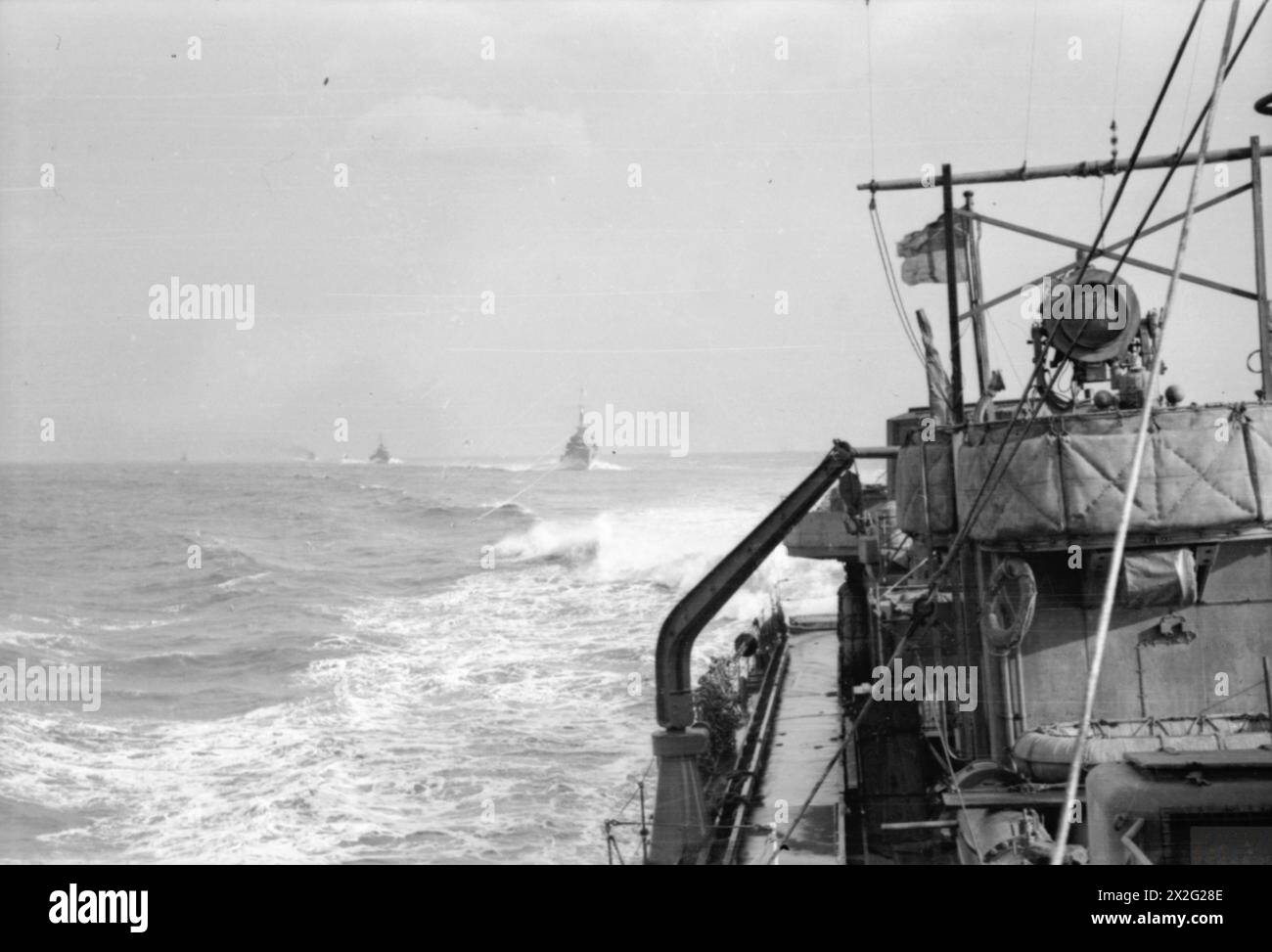 DESTROYERS AT SEA. OCTOBER 1940, ON BOARD HMS INTREPID, AT SEA OFF ...