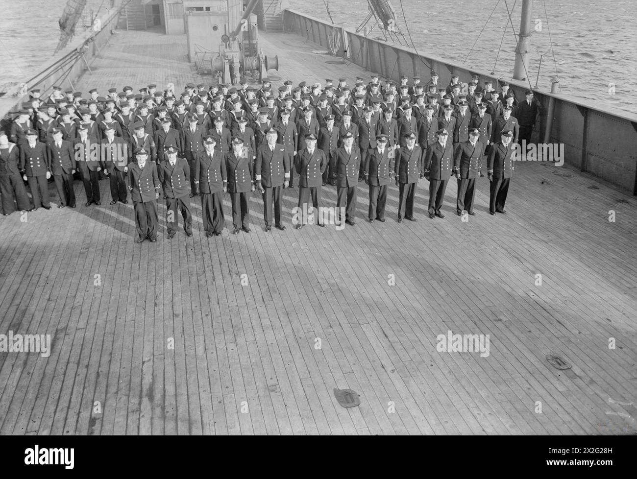 EXMOUTH'S WAR JOB AS MINESWEEPER DEPOT SHIP. 29 SEPTEMBER 1943, SCAPA ...
