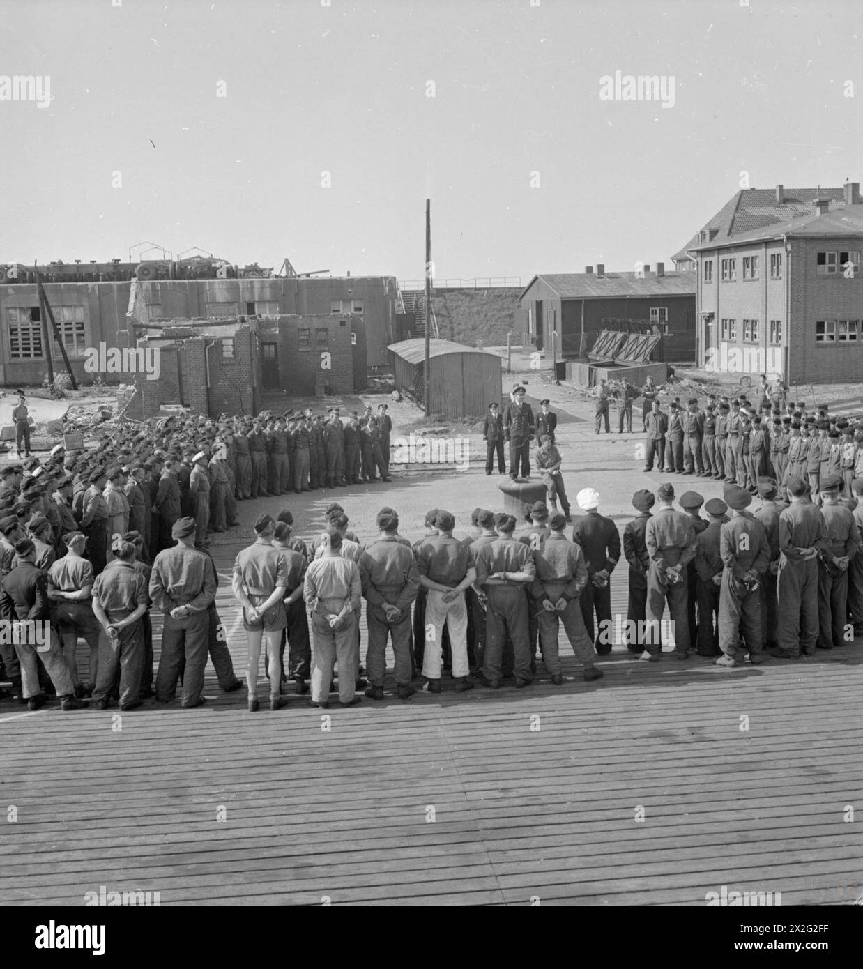 On 13 May 1945 at Wilhelmshaven, U-boat crews listened to Commander ...