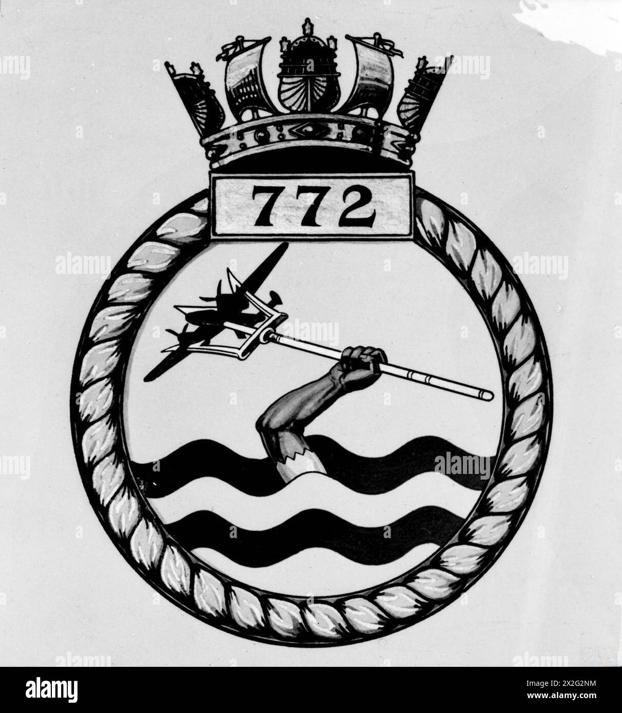 FLEET AIR ARM SQUADRON CRESTS. 1944. - The crest of 772 Squadron Stock ...