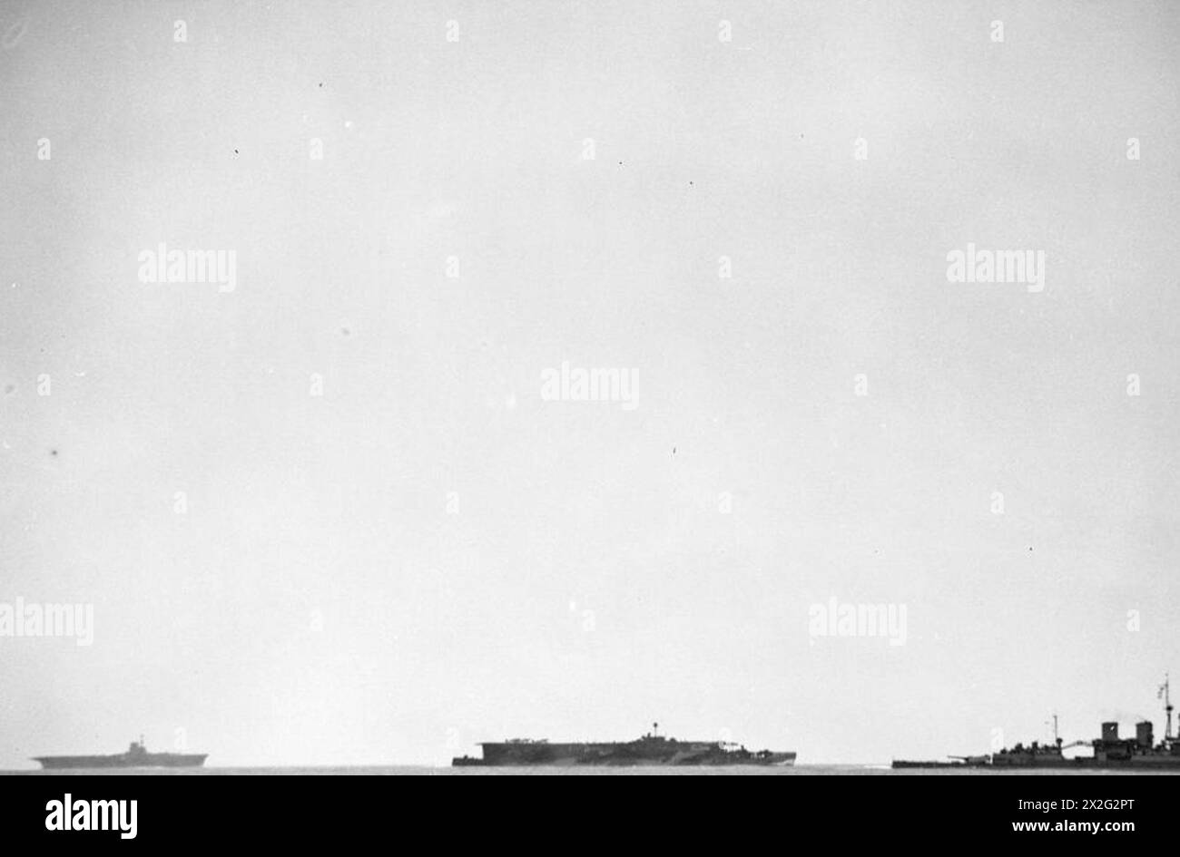 ON BOARD THE CRUISER HMS SHEFFIELD. MAY 1941, AT SEA. - HMS RENOWN leading HMS FURIOUS and HMS ...