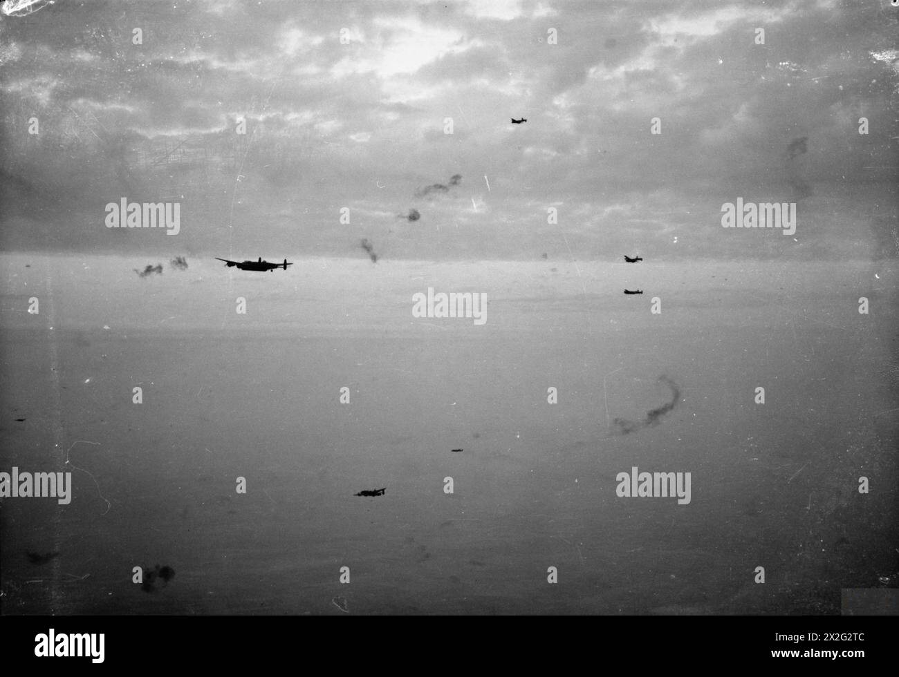 On 18 July 1944, 942 RAF bombers, including Avro Lancasters and Handley ...