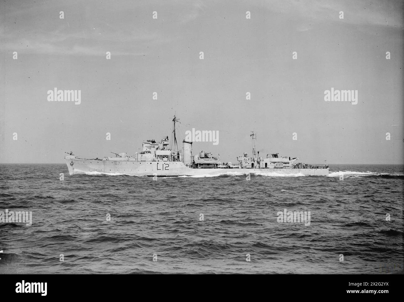 THE BRITISH DESTROYER HMS ALBRIGHTON, IN THE CHANNEL, 9 SEPTEMBER 1943 ...