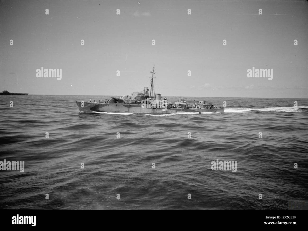 THE DESTROYER HMS TUMULT. DECEMBER 1943, FROM ON BOARD HMS FORMIDABLE ...