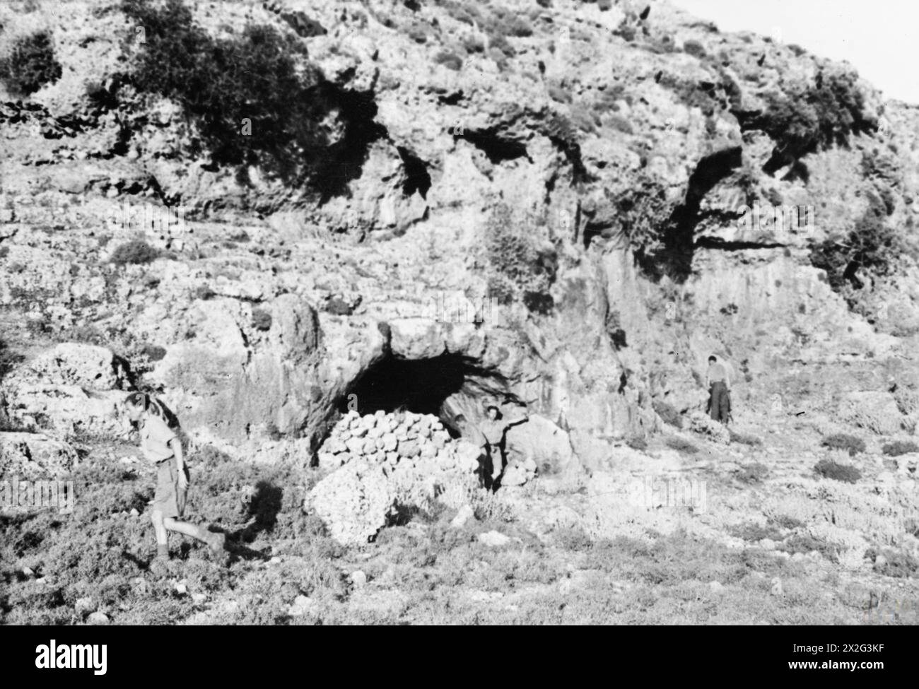 THE BATTLE FOR CRETE, 20 - 31 MAY 1941 - Invasion: A cave used as an ...