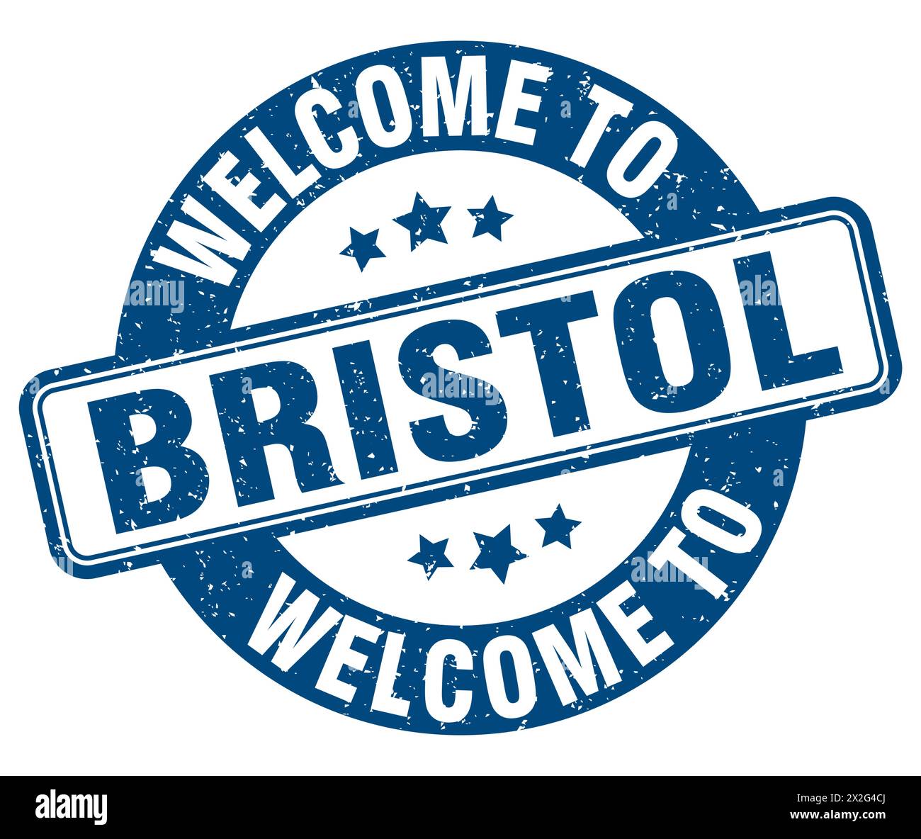 Welcome to Bristol stamp. Bristol round sign isolated on white ...