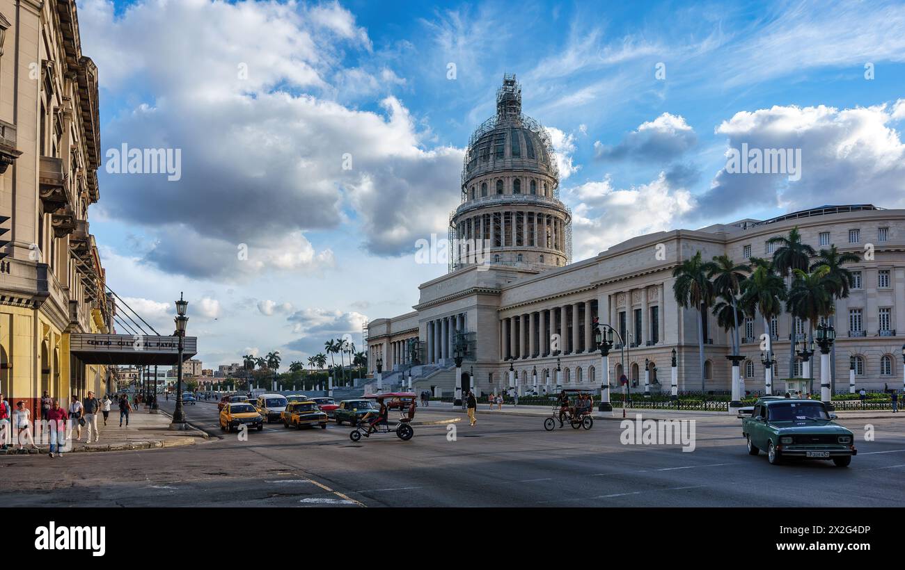 el capitolio building in revitalization, reconstructon or repair ...