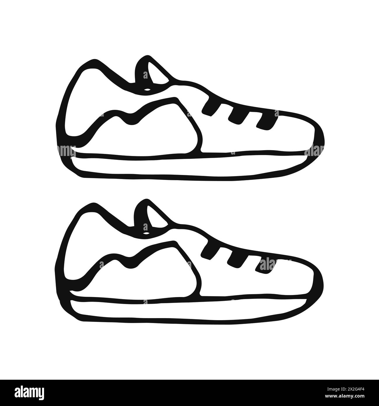 Hand drawn boot icon Cut Out Stock Images & Pictures - Alamy