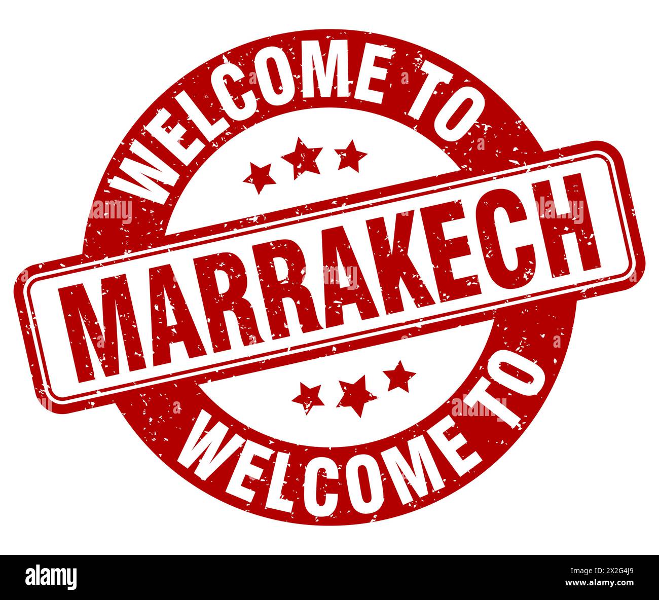 Welcome to Marrakech stamp. Marrakech round sign isolated on white ...