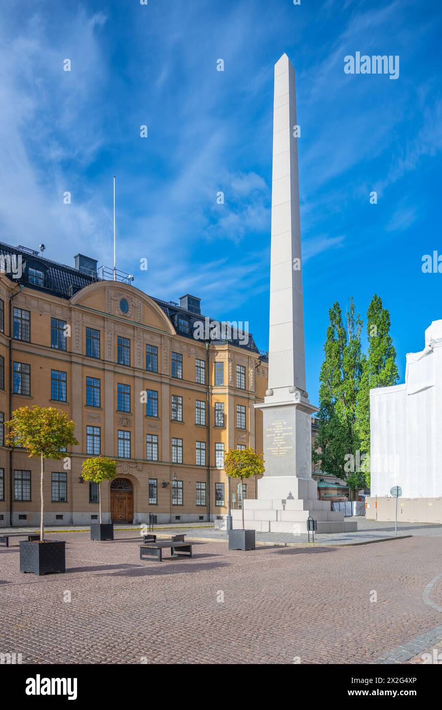 Obelisk at slottsbacken hi-res stock photography and images - Alamy