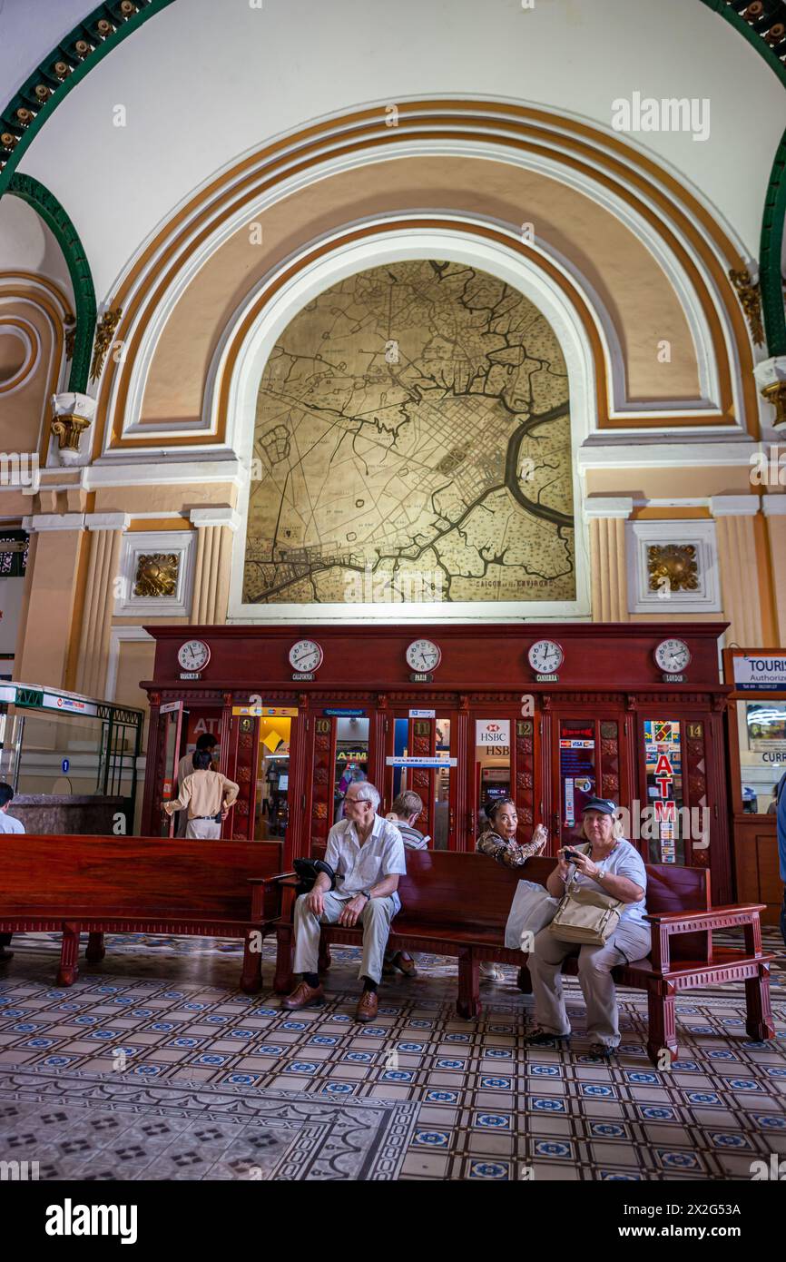 Vietnam, Ho Chi Minh City, Saigon, Old colonial architecture, Post ...
