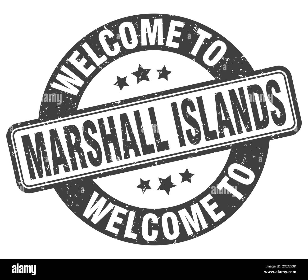 Welcome to Marshall Islands stamp. Marshall Islands round sign isolated ...