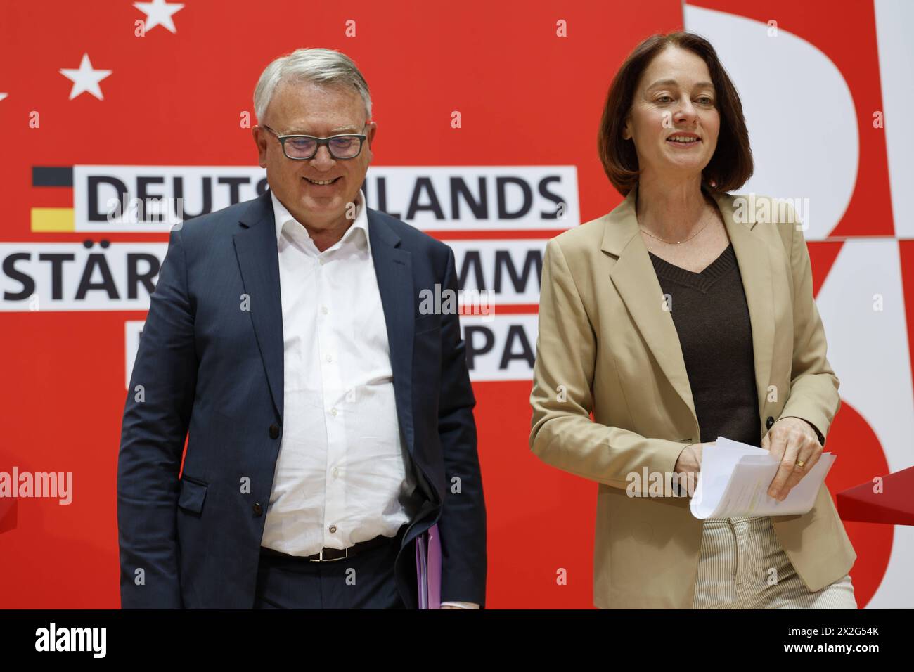 SPD Pressekonferenz mit Katarina Barley und Nicolas Schmit zur ...
