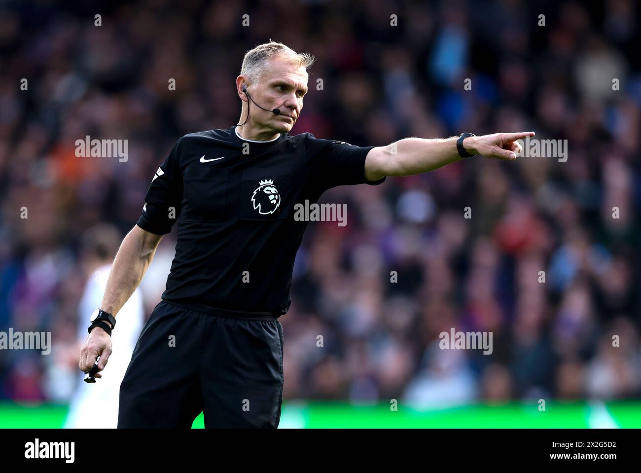 Referee Graham Scott during the Premier League match at Selhurst Park ...