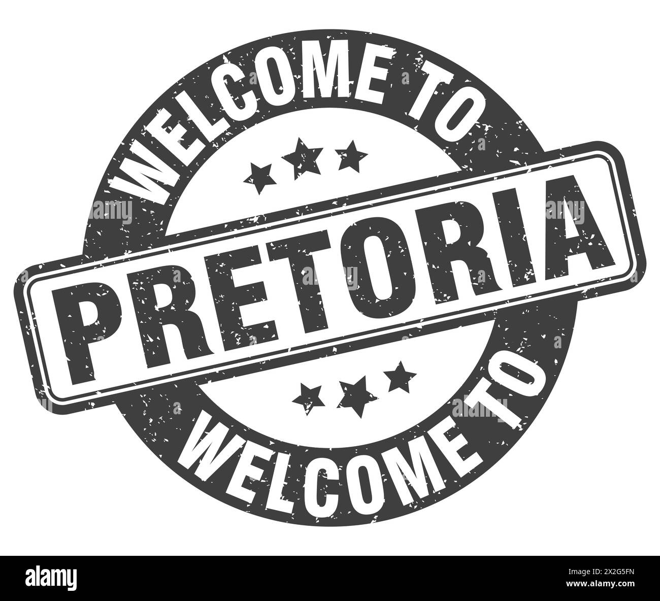 Welcome to Pretoria stamp. Pretoria round sign isolated on white ...