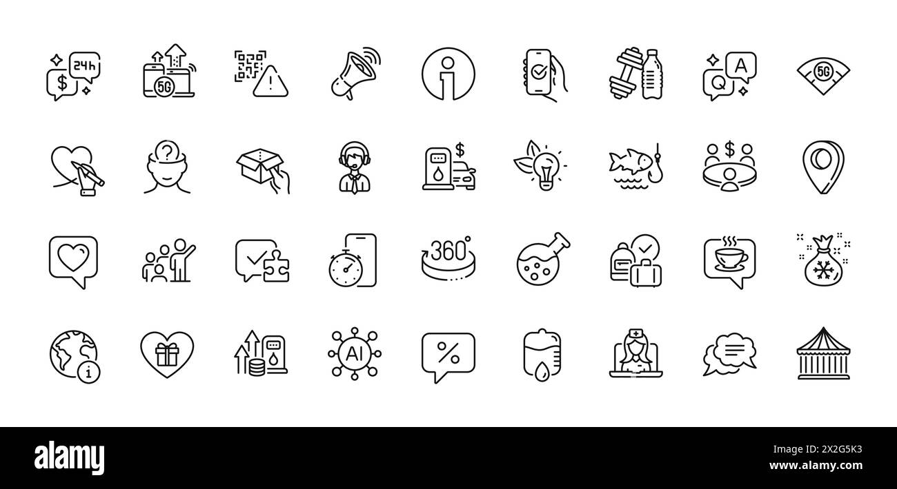 Carousels, Drop counter and Heart line icons pack. For web app. Line ...