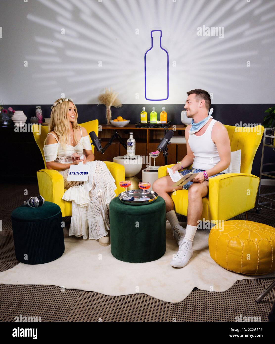 Paris Hilton Celebrating Coachella Weekend One With Absolut Featuring ...
