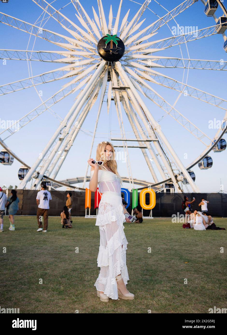 Paris Hilton Celebrating Coachella Weekend One With Absolut Featuring ...