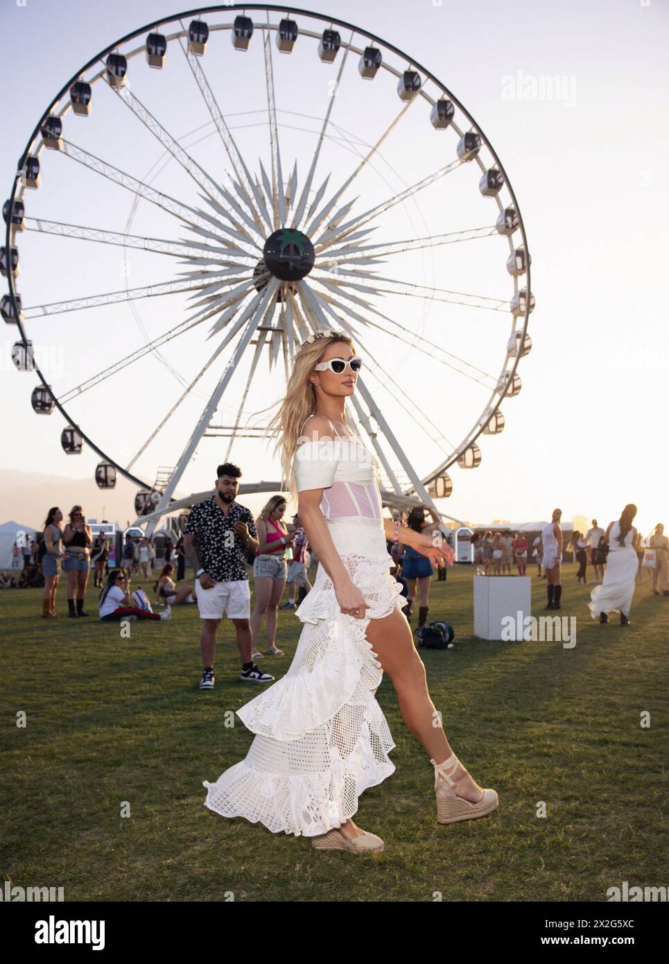 Paris Hilton Celebrating Coachella Weekend One With Absolut Featuring ...