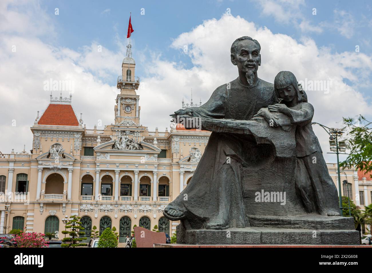 Vietnam, Ho Chi Minh City, Saigon, Old colonial architecture of the ...