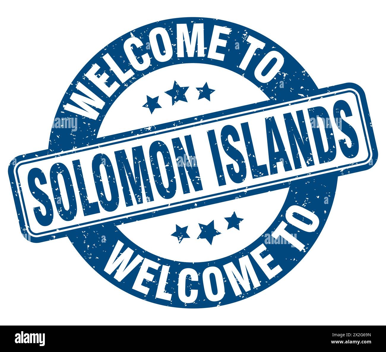 Welcome to Solomon Islands stamp. Solomon Islands round sign isolated ...