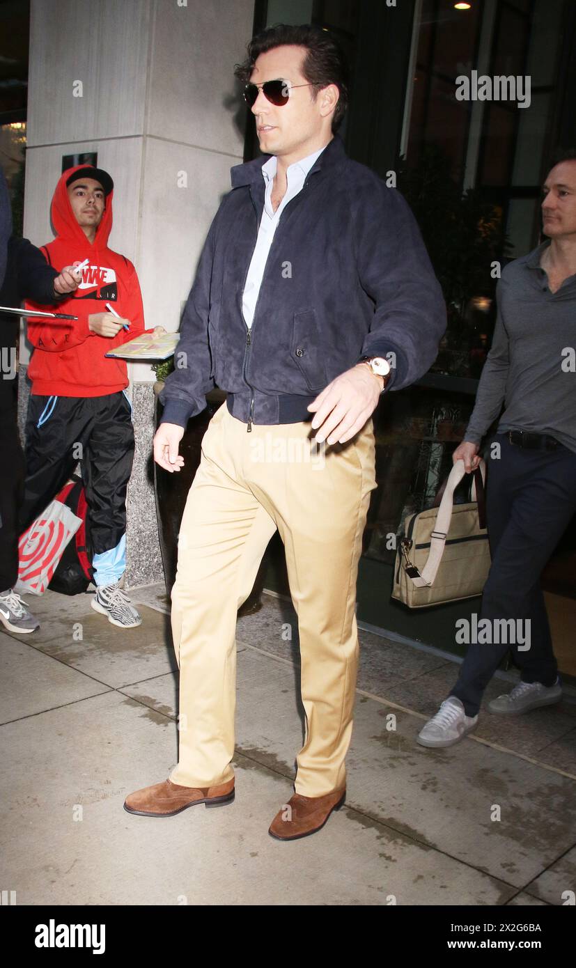 Henry Cavill leaving to the 'Today' Show to talk about his new movie ...