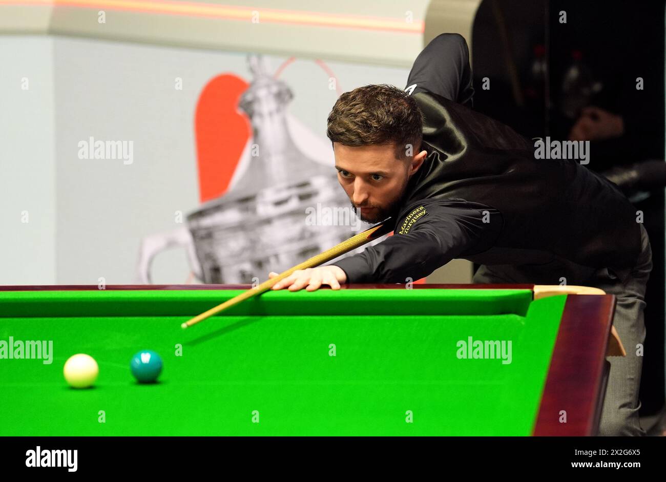 Joe O'Connor in action during their match against Mark Selby (not ...