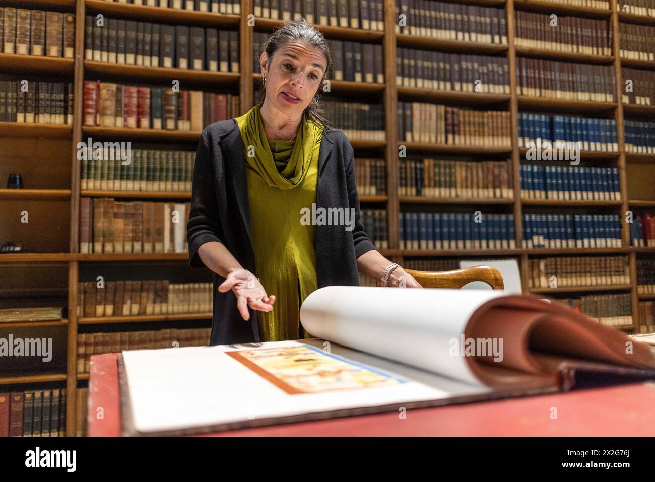 Elena Borgi, the Head of the Library and Historical Archive of the ...