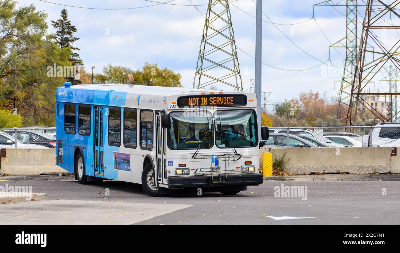 York Regional Transit or YRT Bus, Ontario, Canada Stock Photo - Alamy
