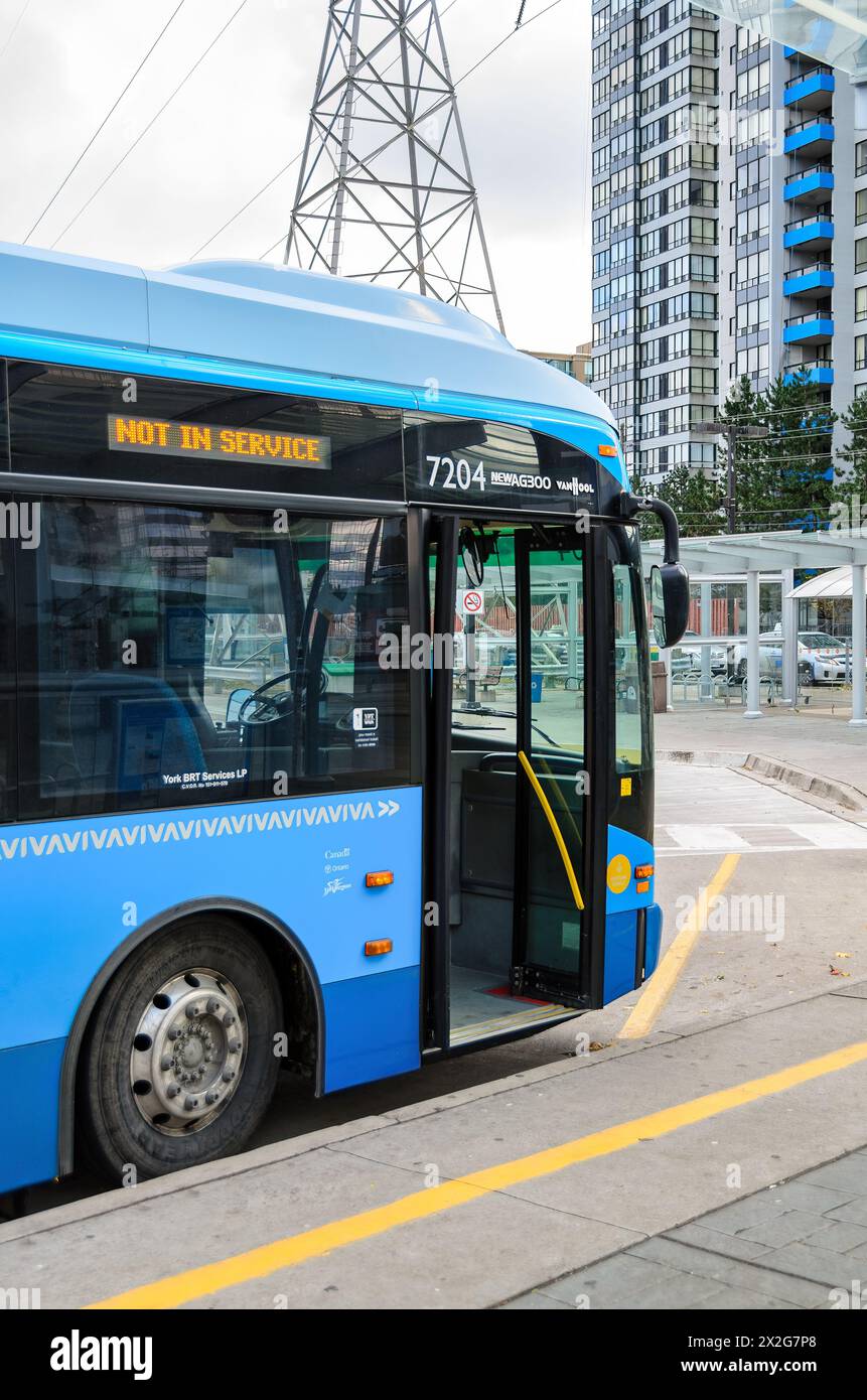 Viva Bus, York Region Transit, Ontario, Canada Stock Photo - Alamy