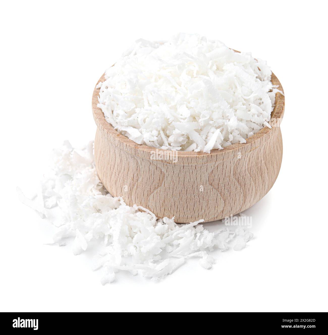 Grated coconut flakes in Cut Out Stock Images & Pictures - Alamy