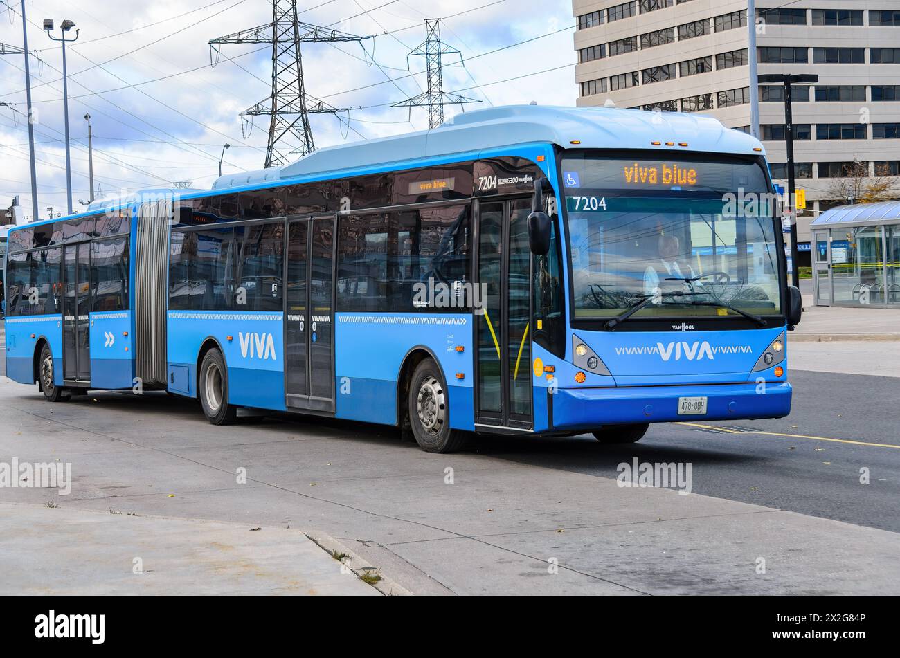 Viva Bus, York Region Transit, Ontario, Canada Stock Photo - Alamy